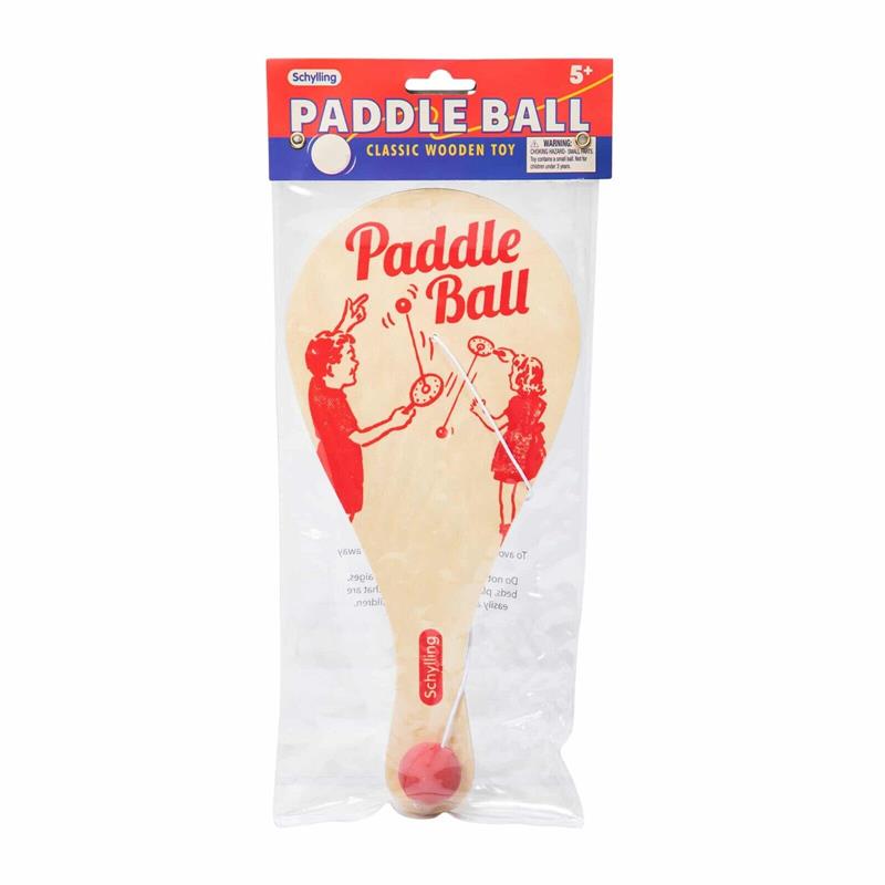 Paddle Ball Game - Classic Wooden Paddle with Elastic Ball Toy — Jack's ...
